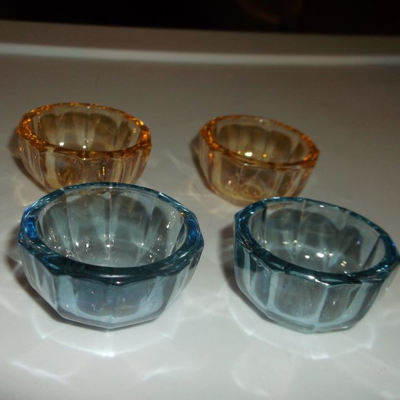None | Accents | 4 Glass Salt Dips | Poshmark